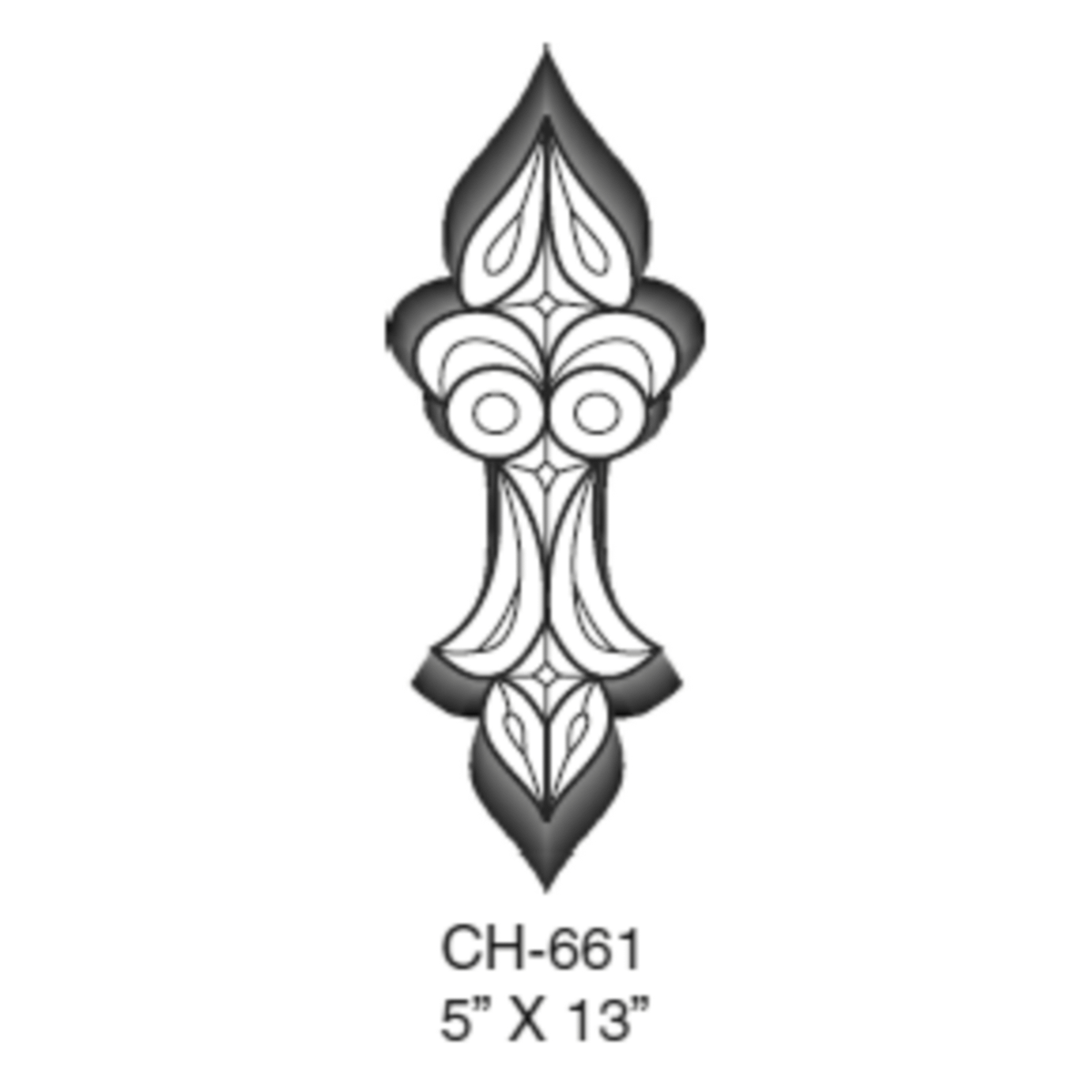 5" x 13" 6mm Bevel Cluster
