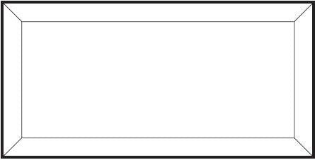 4" X 8" Rectangle Bevel