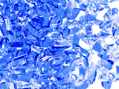 Pale Blue Transparent Coarse Glass Frit, 8.5 oz – Hollander Fusing ...