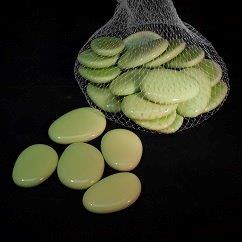 Lime Opal Globs - 30mm X 40mm - 1 lb. bag